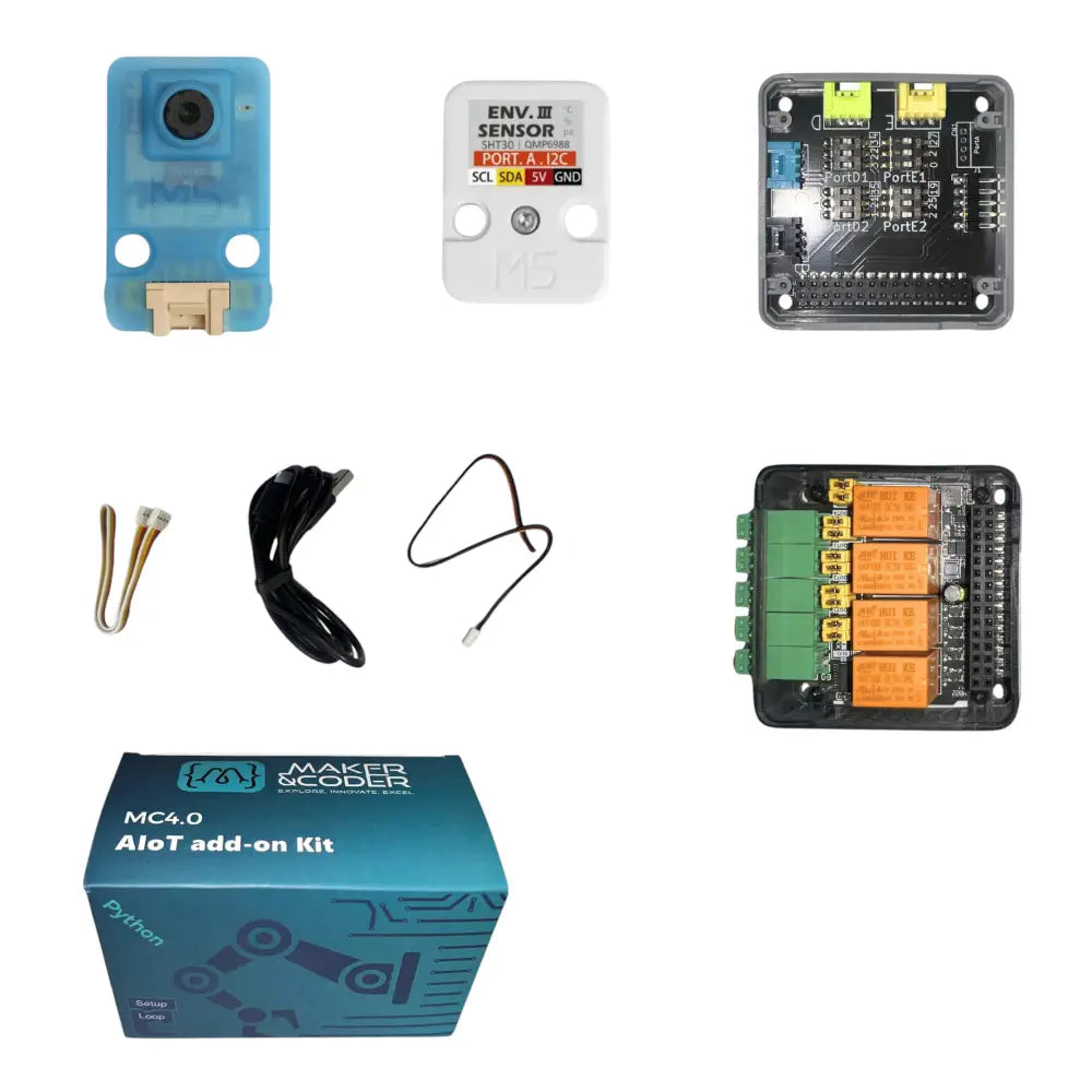 AIoT Add-on Kit w/ AI Camera & Environmental Sensor - RobotShop
