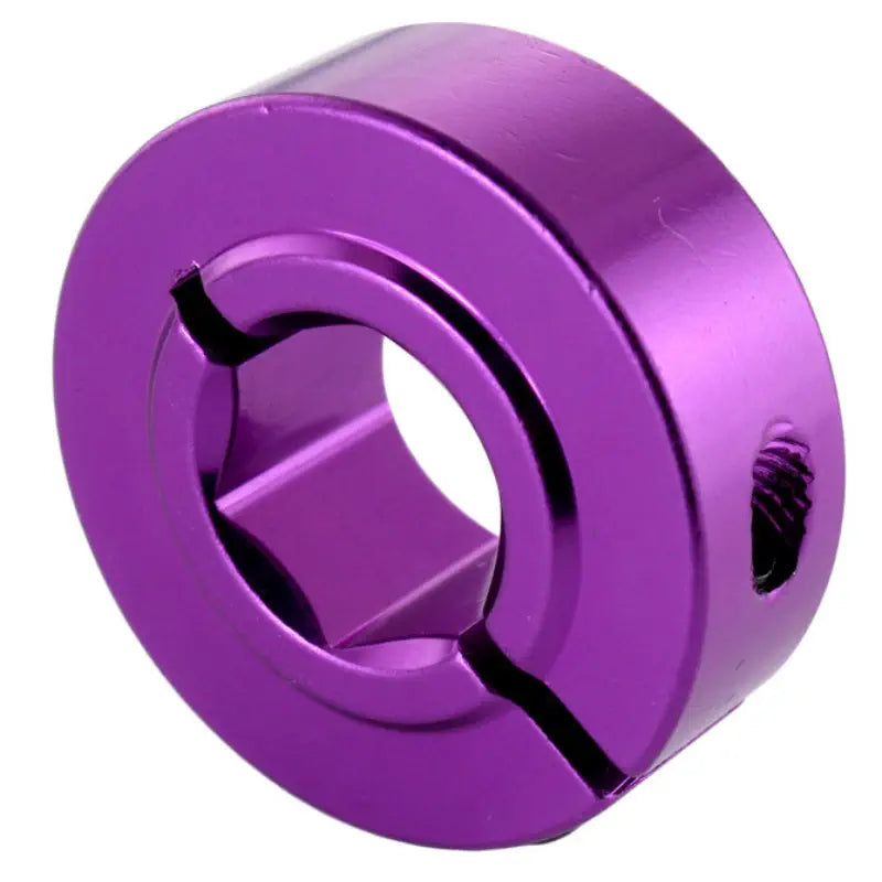 AndyMark 1/2 in. Hex Collar Clamps Purple, HD (0.5 in.), 1 Part - RobotShop