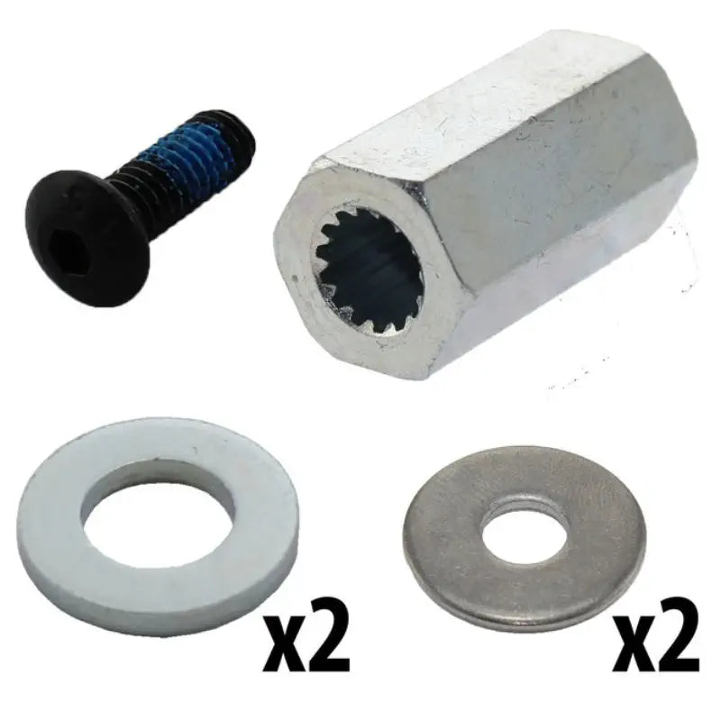 AndyMark Falcon 500 Spline to 1/2in. Hex Shaft Adapter 0.5in. - RobotShop