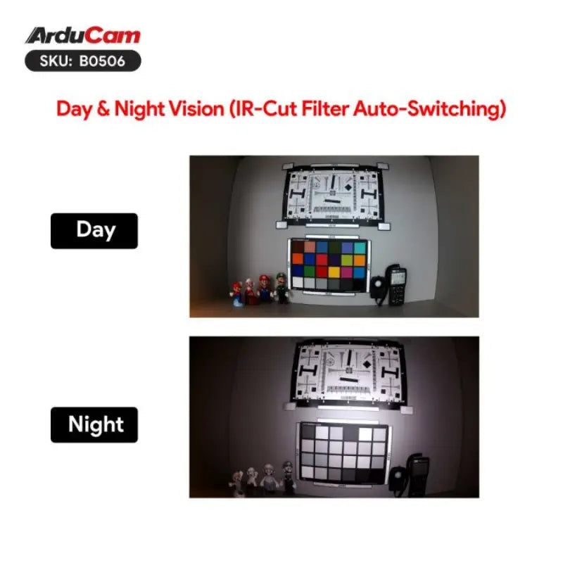 Arducam 1080P Day/Night Vision USB Camera, 2MP Infrared Webcam w ...