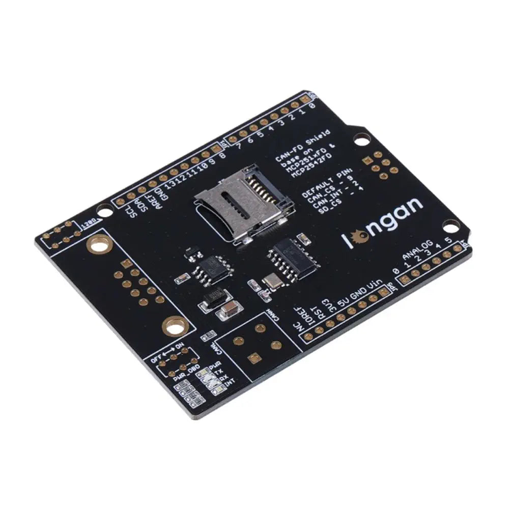 CAN FD Shield for Arduino, 9-Pin Sub-D, SPI, Selectable OBD-II/CAN ...