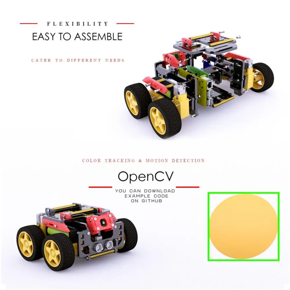 Adeept AWR 4WD WiFi Smart Robot Car Kit for Raspberry Pi - RobotShop