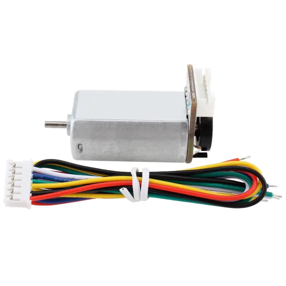 DC 6V 12V Micro Motor w/ Encoder, 12V, 16000rpm - RobotShop