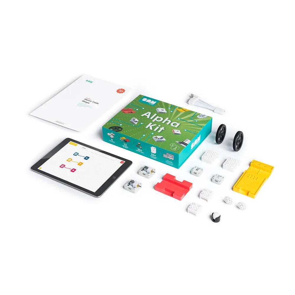 SAM Labs Alpha Kit Coding STEAM Robotics Kit - Bluetooth Sensor Motor ...