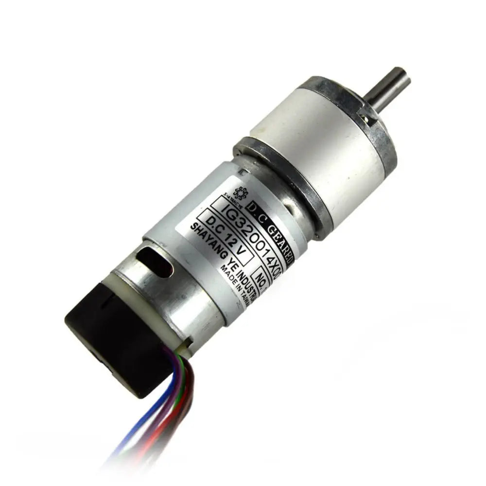 Cytron 12V, 430rpm, 15.57oz-in Gear Motor w / Encoder - RobotShop