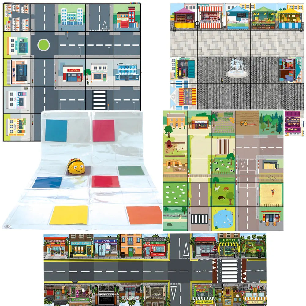 TTS Bee Bot Community & People Bundle Programmable STEM Robot with 6 ...