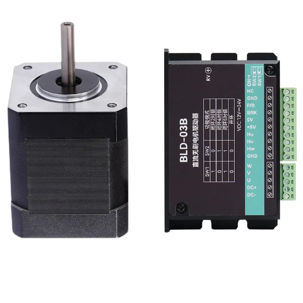 NEMA 17 Brushless DC Motor w/ Driver Kits, 24V, 62W - RobotShop