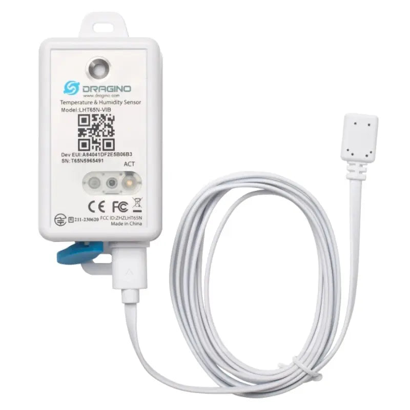 Dragino LHT65N-VIB LoRaWAN Vibration Sensor (8500mAh Li/SOCl2 / US915 ...