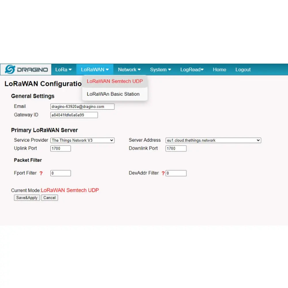 Dragino PG1302 LoRaWAN Concentrator w/ RPi Converter Board for RPI 3/4 ...