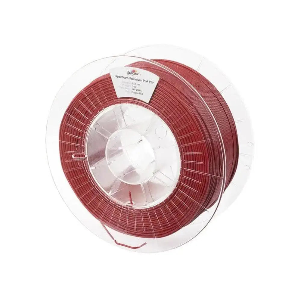 Spectrum Filaments Dragon Red 1.75mm PLA Pro Filament - 1 kg - RobotShop