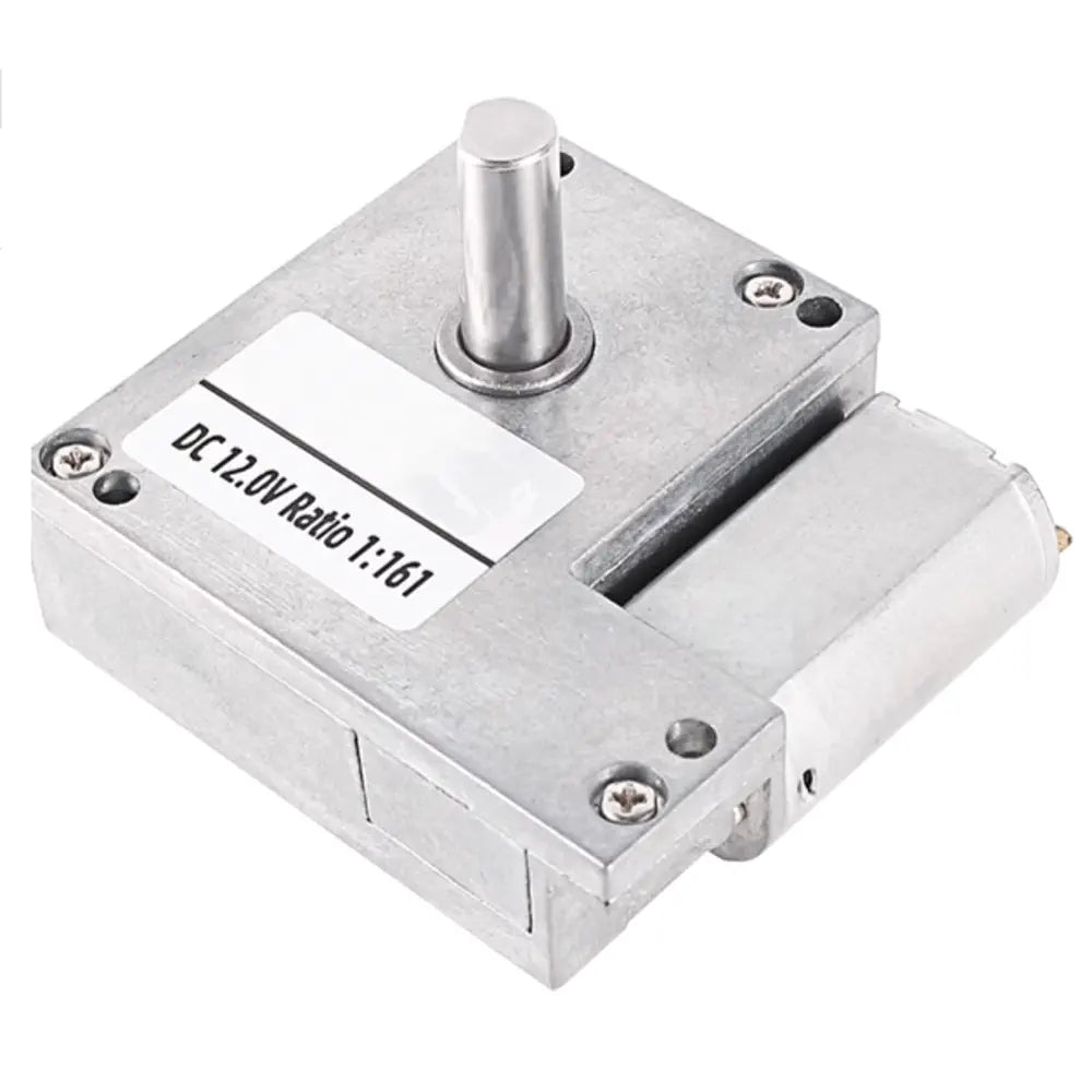Self-locking micro flat worm Gear Motor 12V - 100RPM - RobotShop