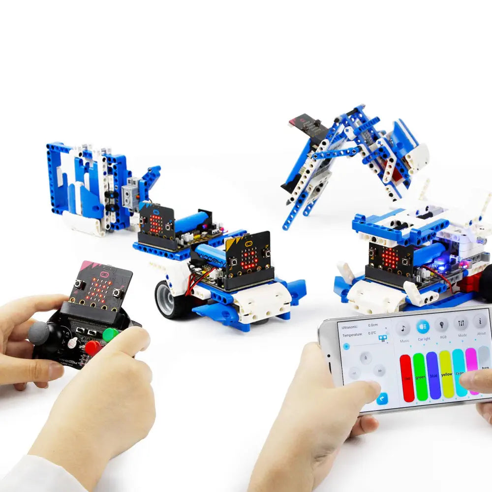 Yahboom Micro bit Building Block Robot Kit 16 in 1 STEM Projects DIY ...