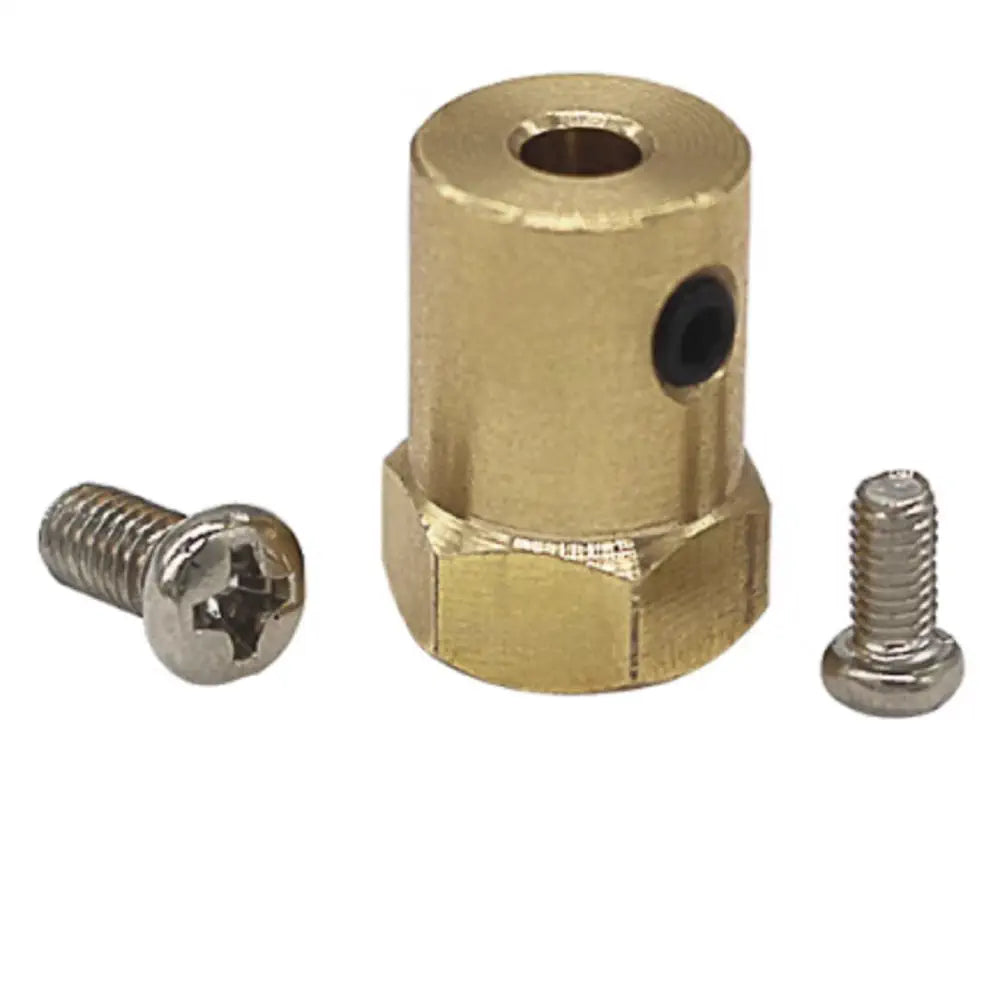 6mm Hexagonal Couplers for Rubber Wheels (Pair) - RobotShop