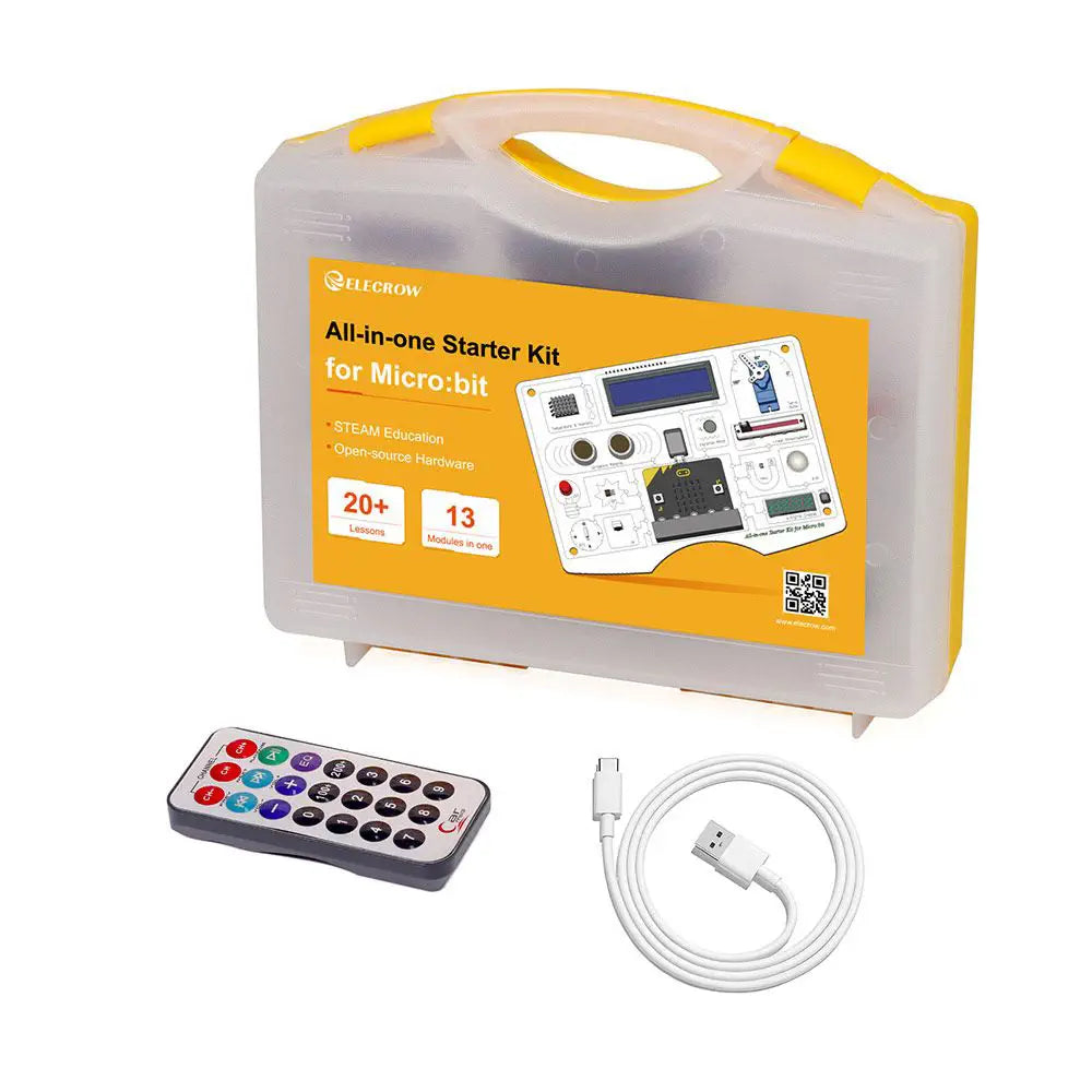 Elecrow All In 1 Starter Kit For Microbit 13 Modules And 21 Lessons