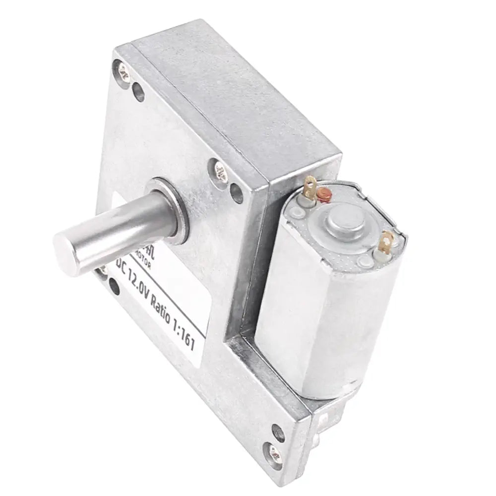 Self-locking micro flat worm Gear Motor 12V - 100RPM - RobotShop