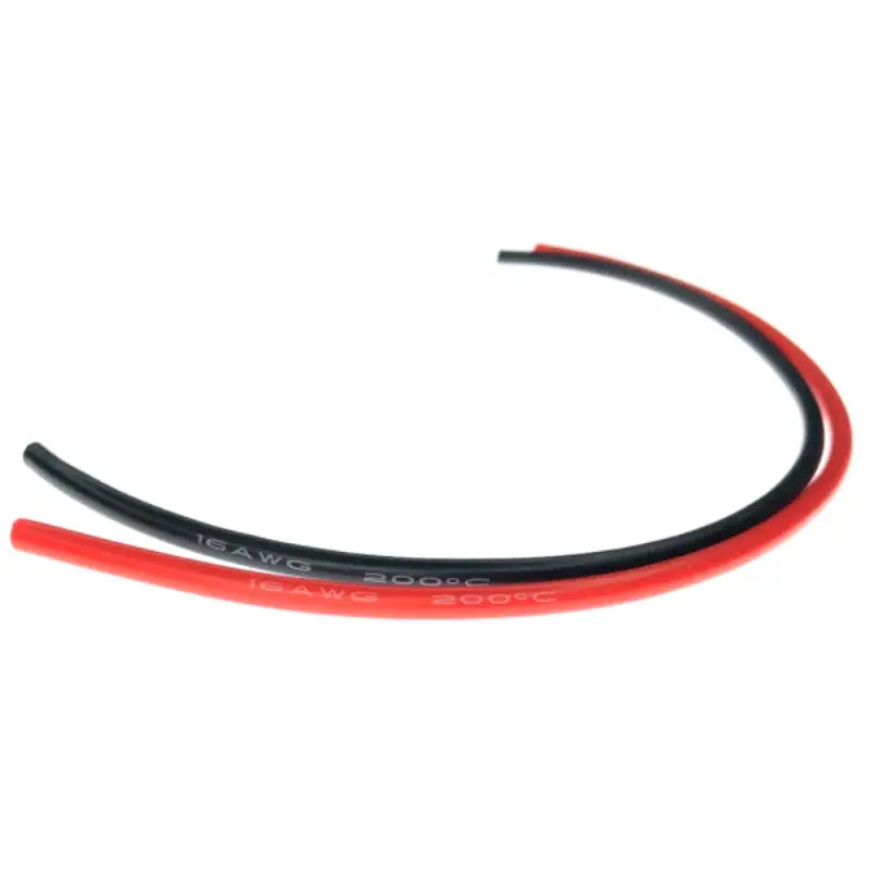 Fingertech 16AWG Wire Pair - 20cm Each Red & Black - RobotShop