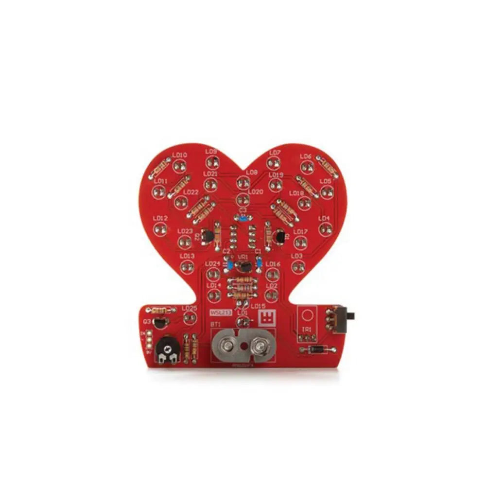 Flashing Heartbeat Soldering Kit - RobotShop