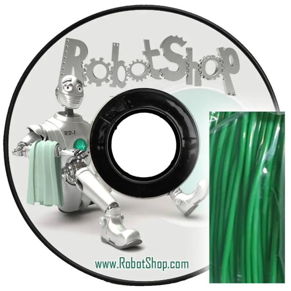 Green PLA 1.0kg Spool 1.75mm Filament - RobotShop