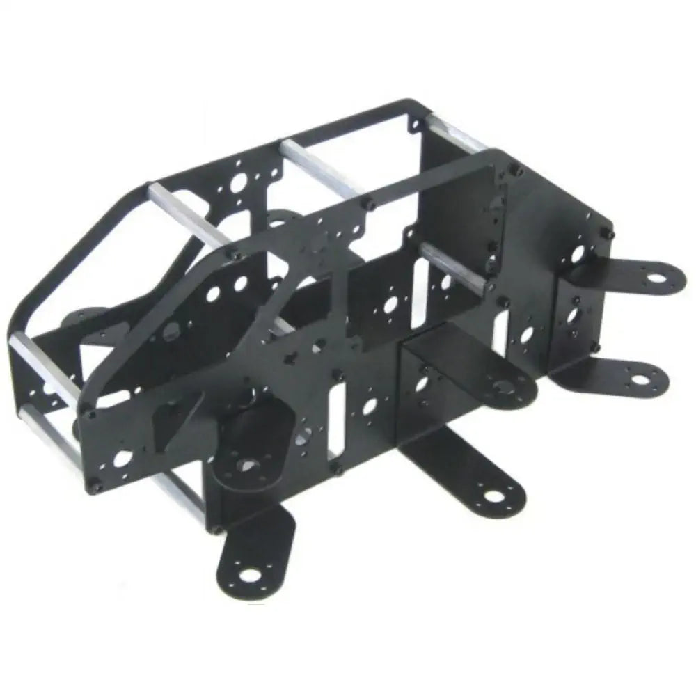 Lynxmotion Aluminum T-Hex Body Kit (Black) - RobotShop