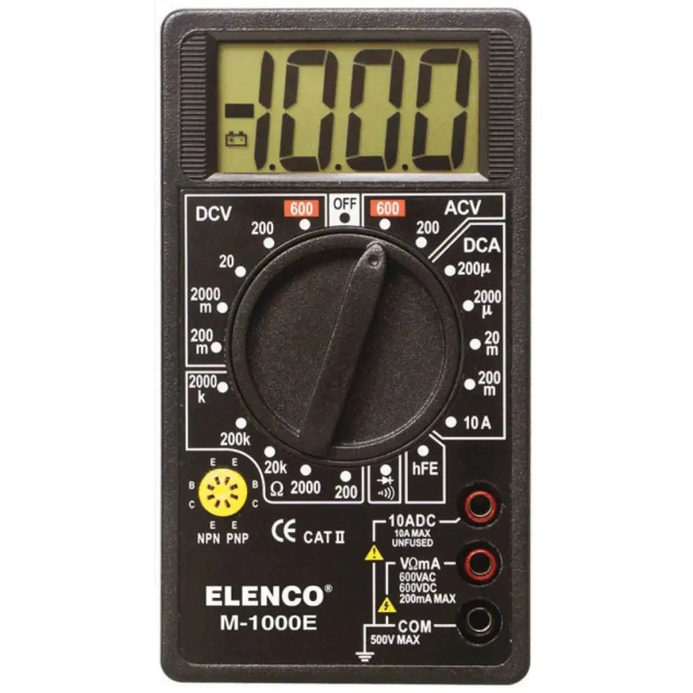 Elenco M-1000E Compact Digital Multimeter - RobotShop