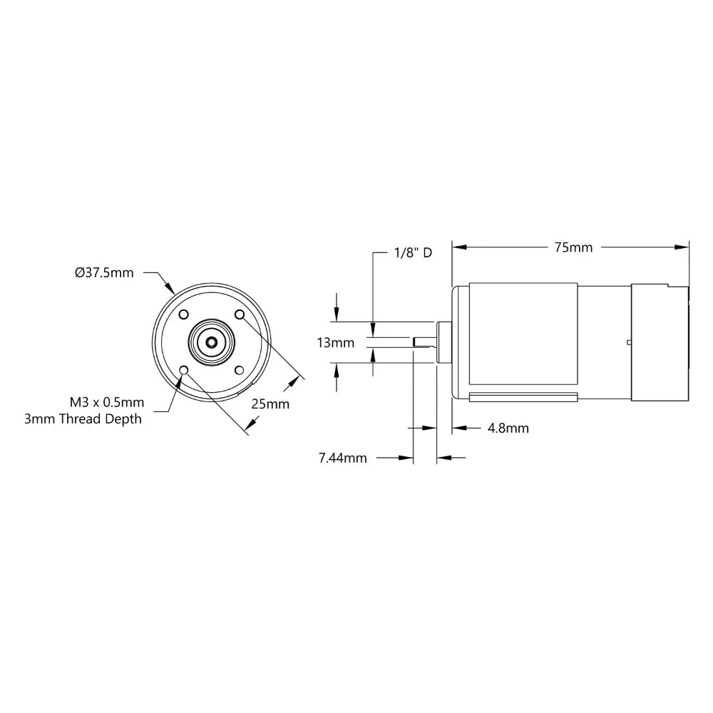Modern Robotics Moteur DC 12V (FTC Legal) - RobotShop