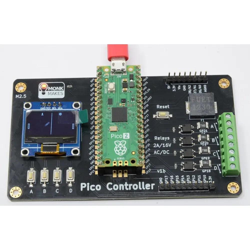 Monk Makes 4-Channel Pico Controller - RobotShop