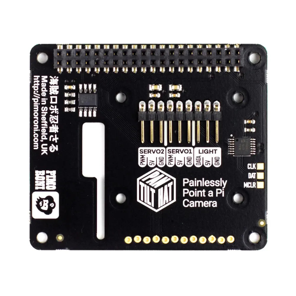 Pimoroni Pan-Tilt HAT w/o Pan-Tilt Module - RobotShop
