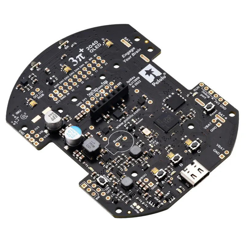 Pololu 2040 3pi+ Advanced Control Board - RobotShop