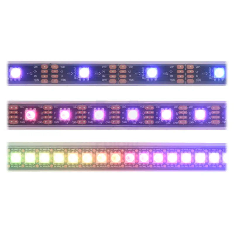 Pololu Addressable High-Density RGB 144-LED Strip, 5V, 1m (SK9822 ...