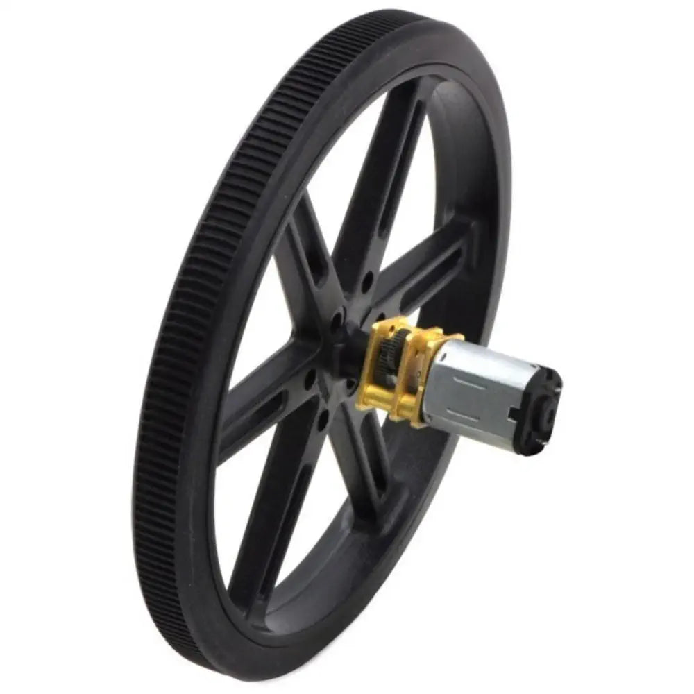 Pololu Wheel 90 x 10mm Black (Pair) - RobotShop