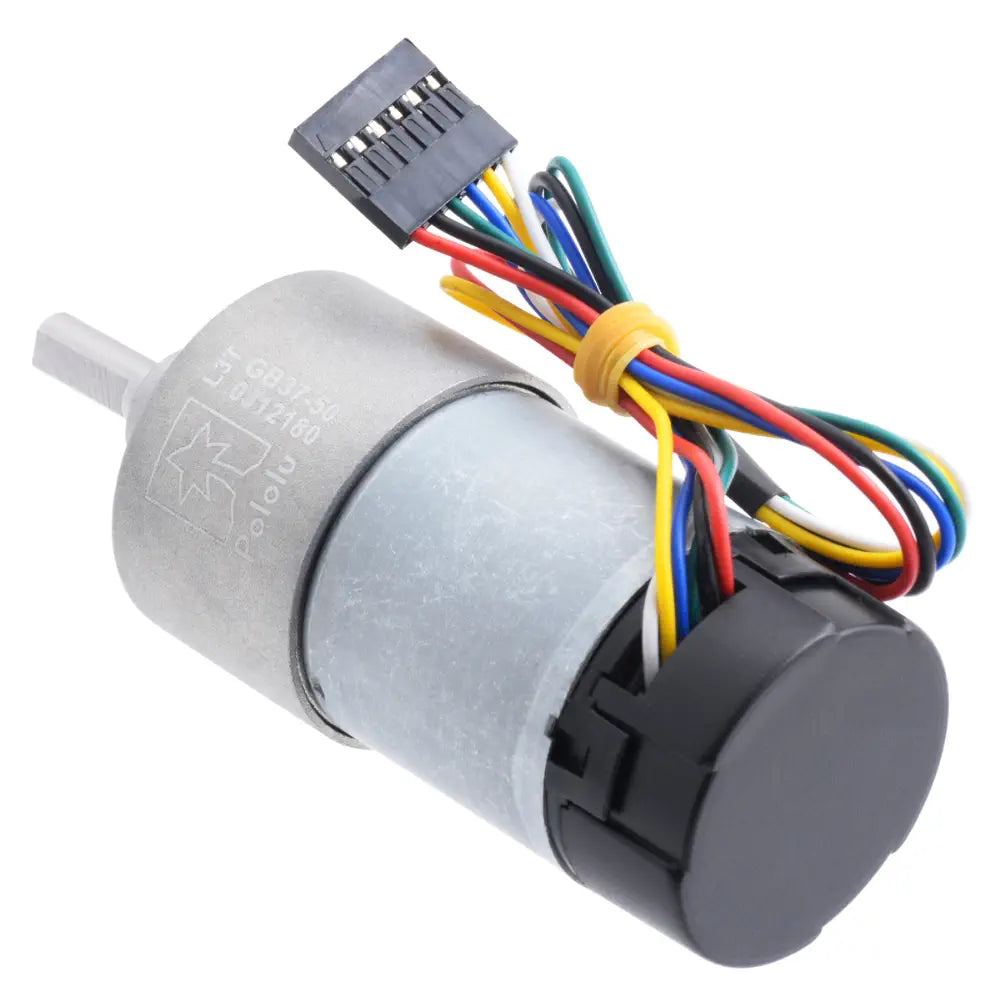 Pololu 37Dx70L 50:1 Metal Gearmotor w/ 64 CPR Quadrature Encoder ...
