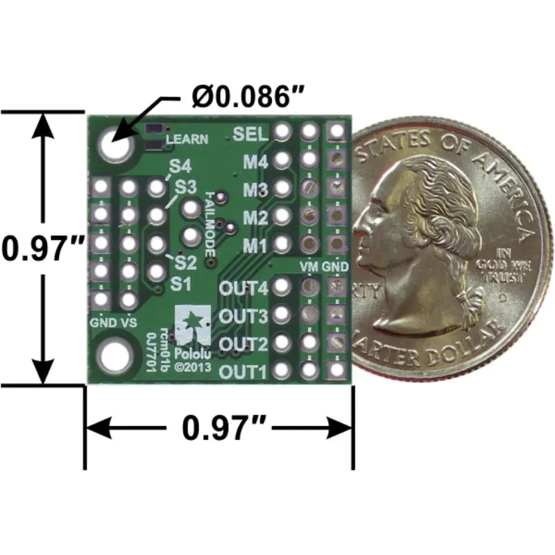 Pololu 4-Channel RC Servo Multiplexer (Partial Kit) - RobotShop