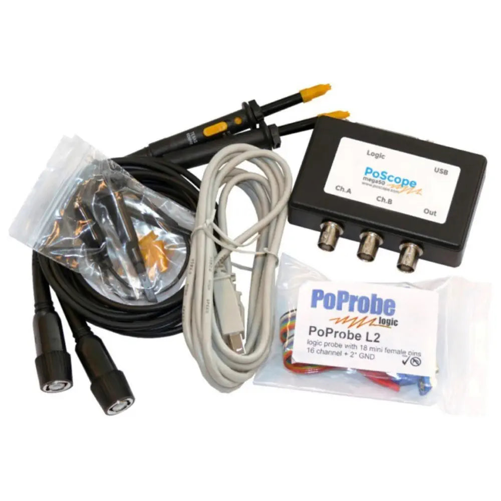PoScope Mega50 USB MSO Oscilloscope - RobotShop