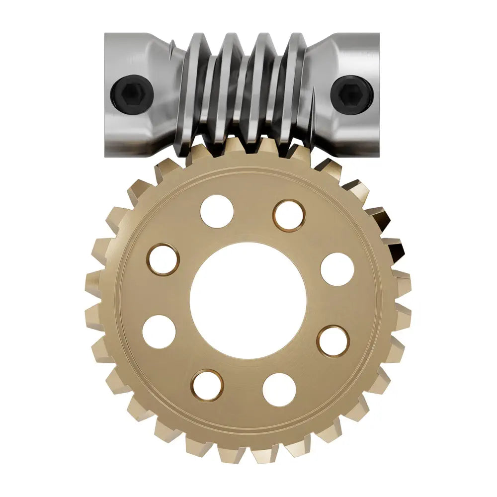 ServoCity Worm Gear Set (28:1 Ratio, 8mm REX Bore Worm) - RobotShop