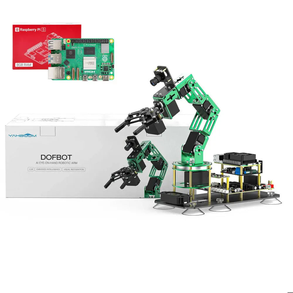Yahboom DOFBOT ROS2 AI Large Model Vision Robotic Arm-Superior Version ...