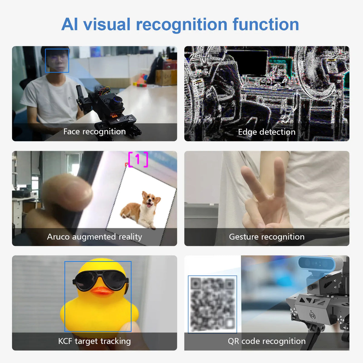 Quadruped Bionic Robot Dog Raspberry Pi AI Robot Kit with TOF Lidar ...
