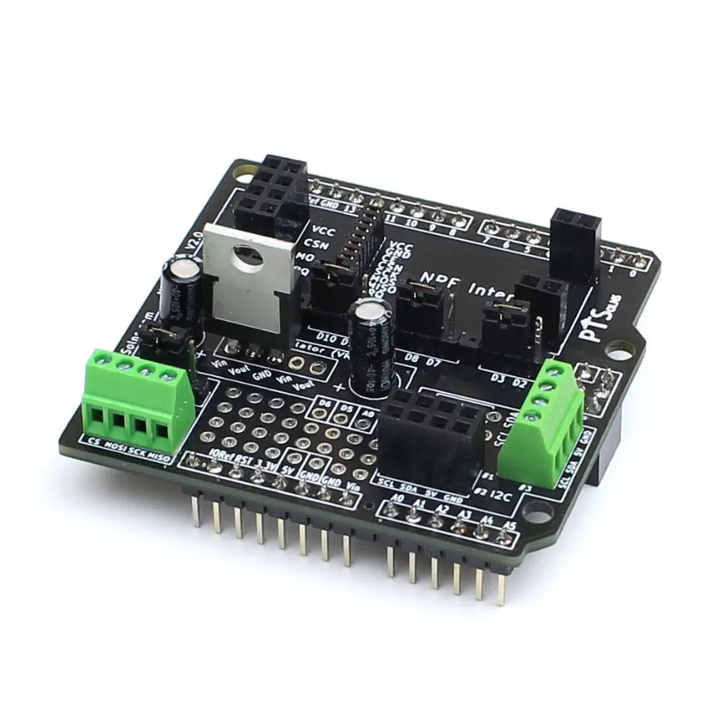 PTSolns Prototype PCB Microcontroller Shield for Arduino Uno (NRF ...