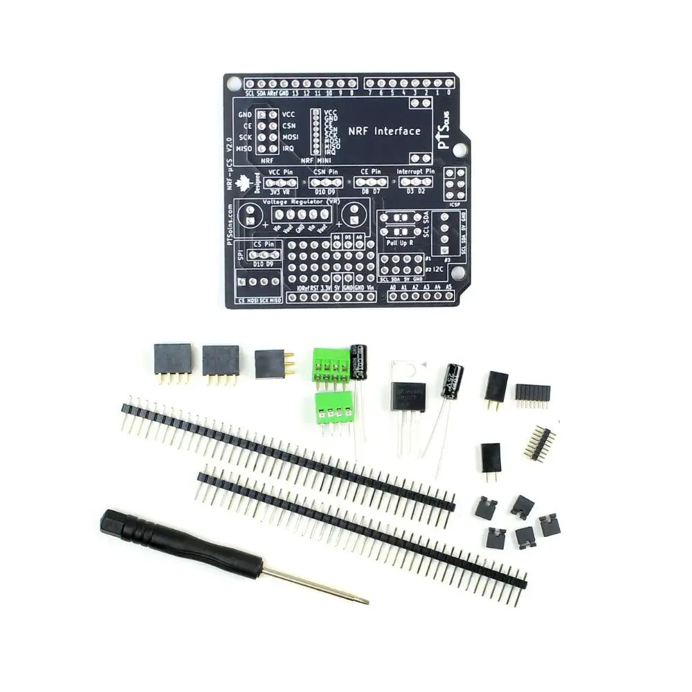 PTSolns Prototype PCB Microcontroller Shield for Arduino Uno (NRF ...