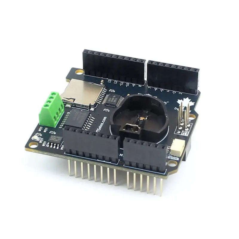 PTSolns RTC MicroSD Data Logging Shield for Uno (Arduino Compatible) - RobotShop
