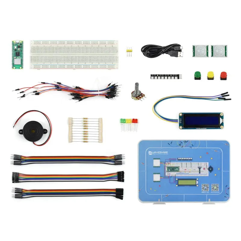 Waveshare Raspberry Pi Pico W Microcontroller Board, WiFi (Basic Kit ...