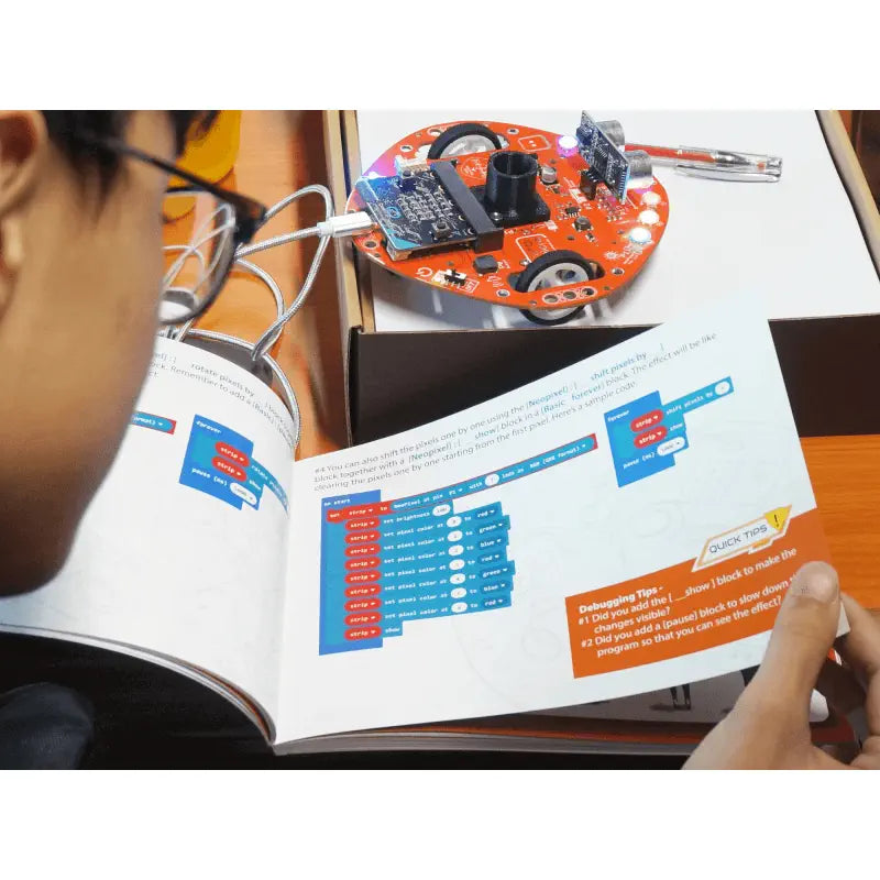 rero:micro Coding Robot (w/ micro:bit) - RobotShop