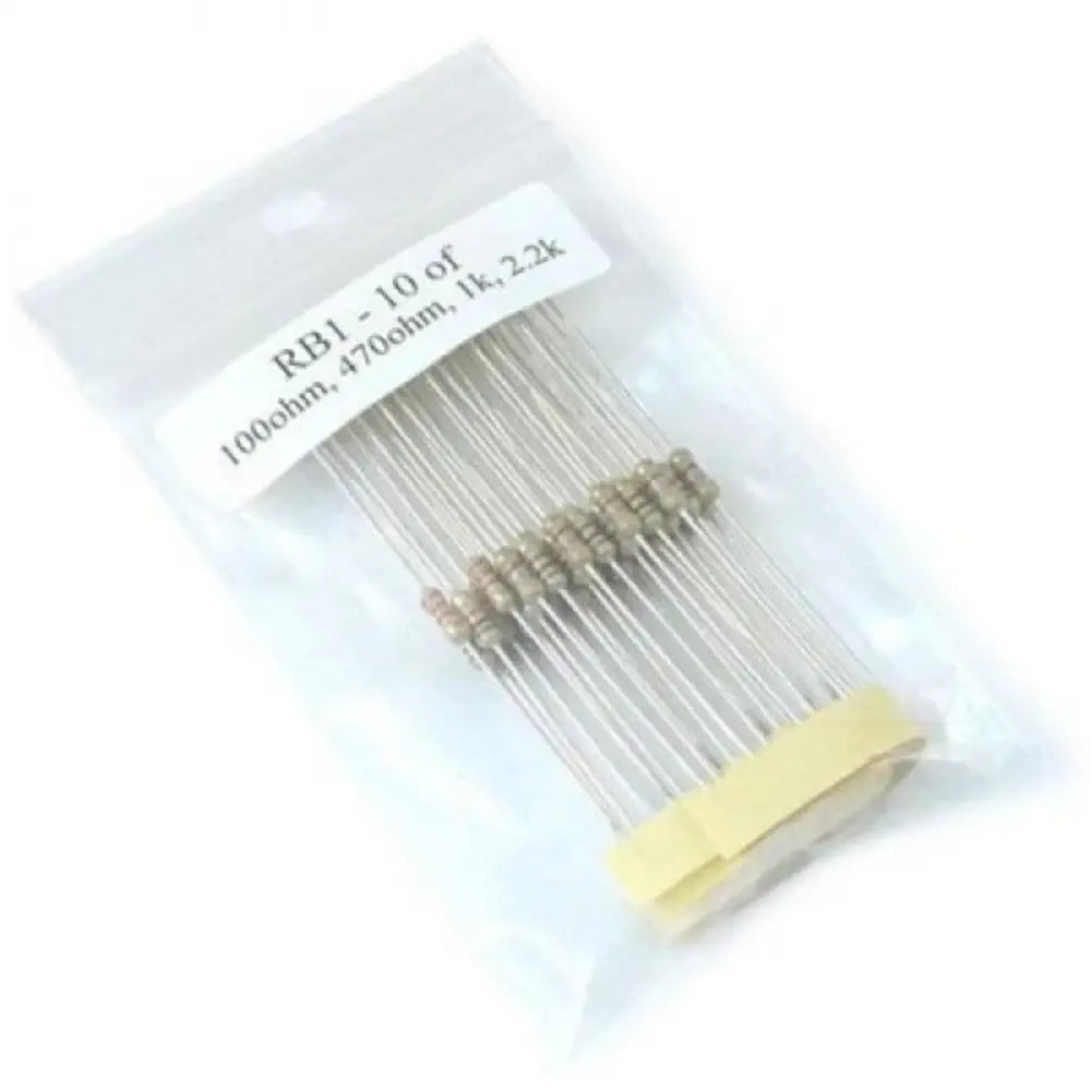 Resistor Set 4 (1M, 1.5M, 2.2M, 3.6M) - RobotShop