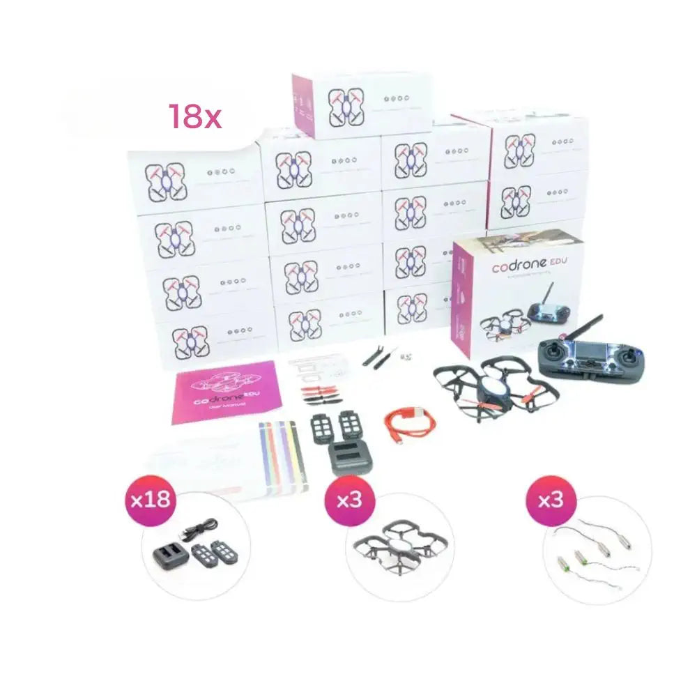 Robolink CoDrone EDU - Classroom 18 Pack w/ PD - RobotShop