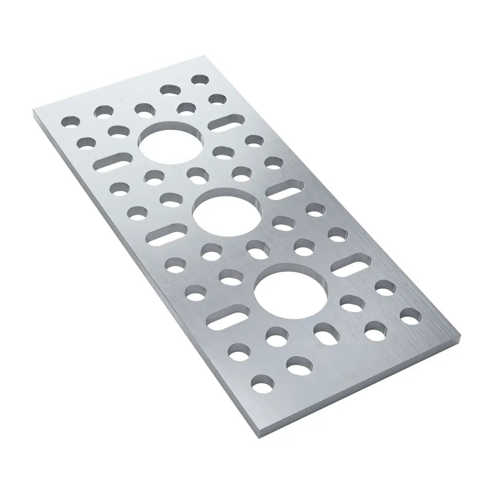 ServoCity 1123 Series Pattern Plate (1 x 3 Hole, 43 x 96mm) - RobotShop