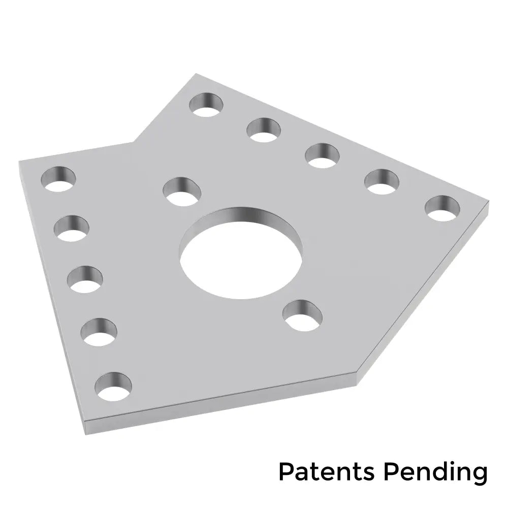 ServoCity 1108 Series Flat Pattern Bracket (2-2) - RobotShop