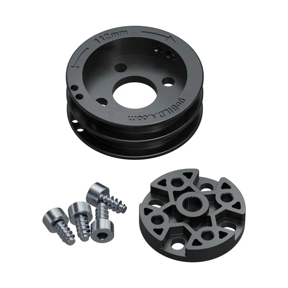 ServoCity 3410 Series Servo-Mount W" Pulley (25T Spline, Dual Spool ...