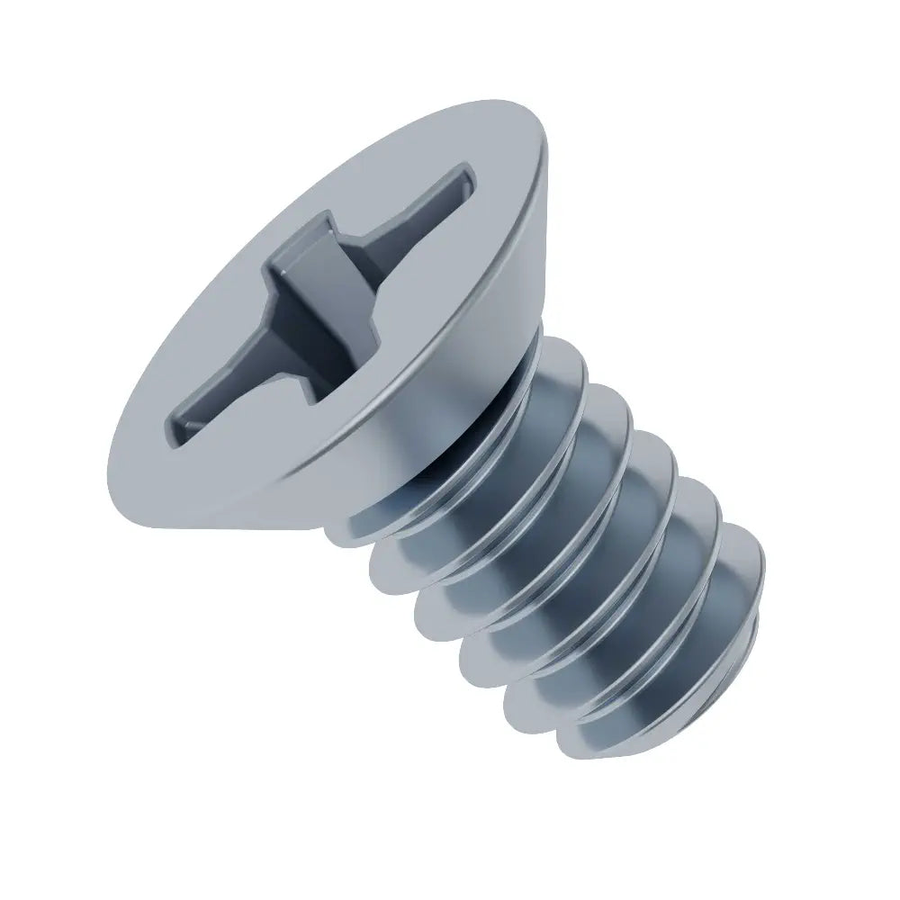 ServoCity 6-32 Zinc-Plated Flat Head Screw (0.250" Length) - 6 Pack ...