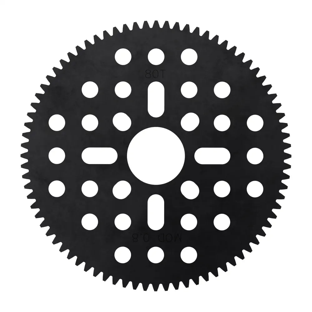 ServoCity 80 Tooth Hub-Mount Gear (MOD 0.8, 4mm Thick Acetal) - RobotShop