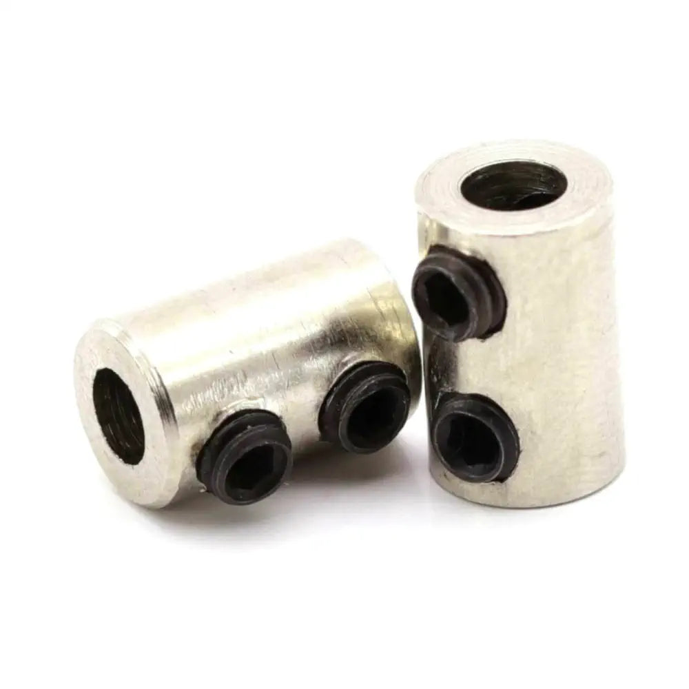 JSumo Set Screw Shaft Coupler 4mm to 4mm (Pair) - RobotShop