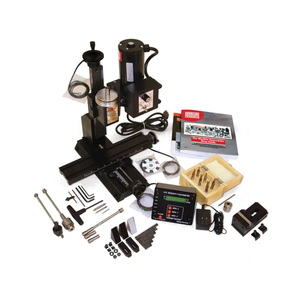 Sherline 12 Inch Deluxe Tabletop Mill Package A With Dro Metric